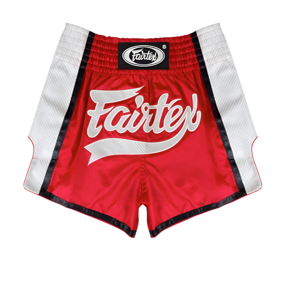 Fairtex Slim Cut Muay Thai Shorts - Red & White – Muay Thailand