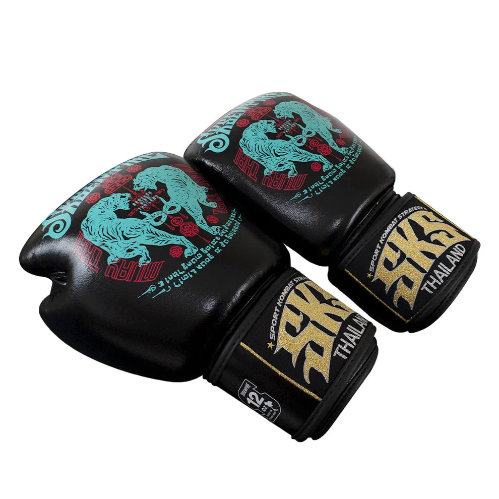 SKS Empire Microfiber Muay Thai Gloves - Tiger Bomb – Muay Thailand